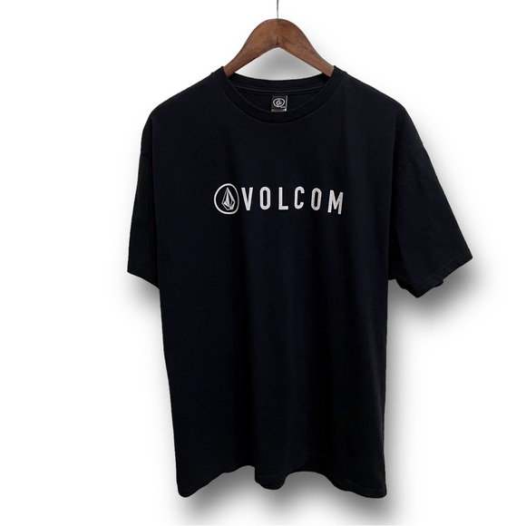 Volcom | Shirts | Vintage Y2k Volcom Skateboard Surf Script Logo Graphic T Shirt Blacksize Xl ...